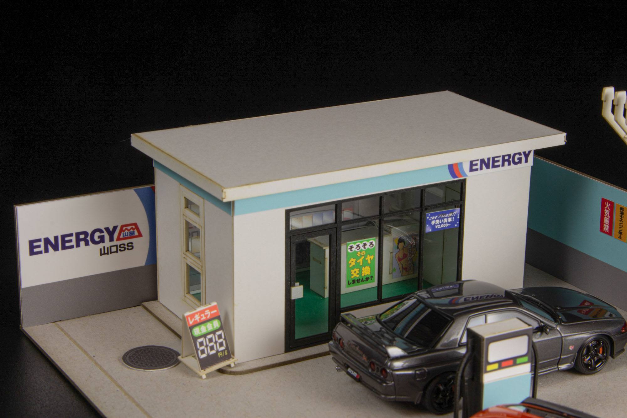 Real Stage - Paper Model Kit - Gas Station - Shop - tsoto.net β