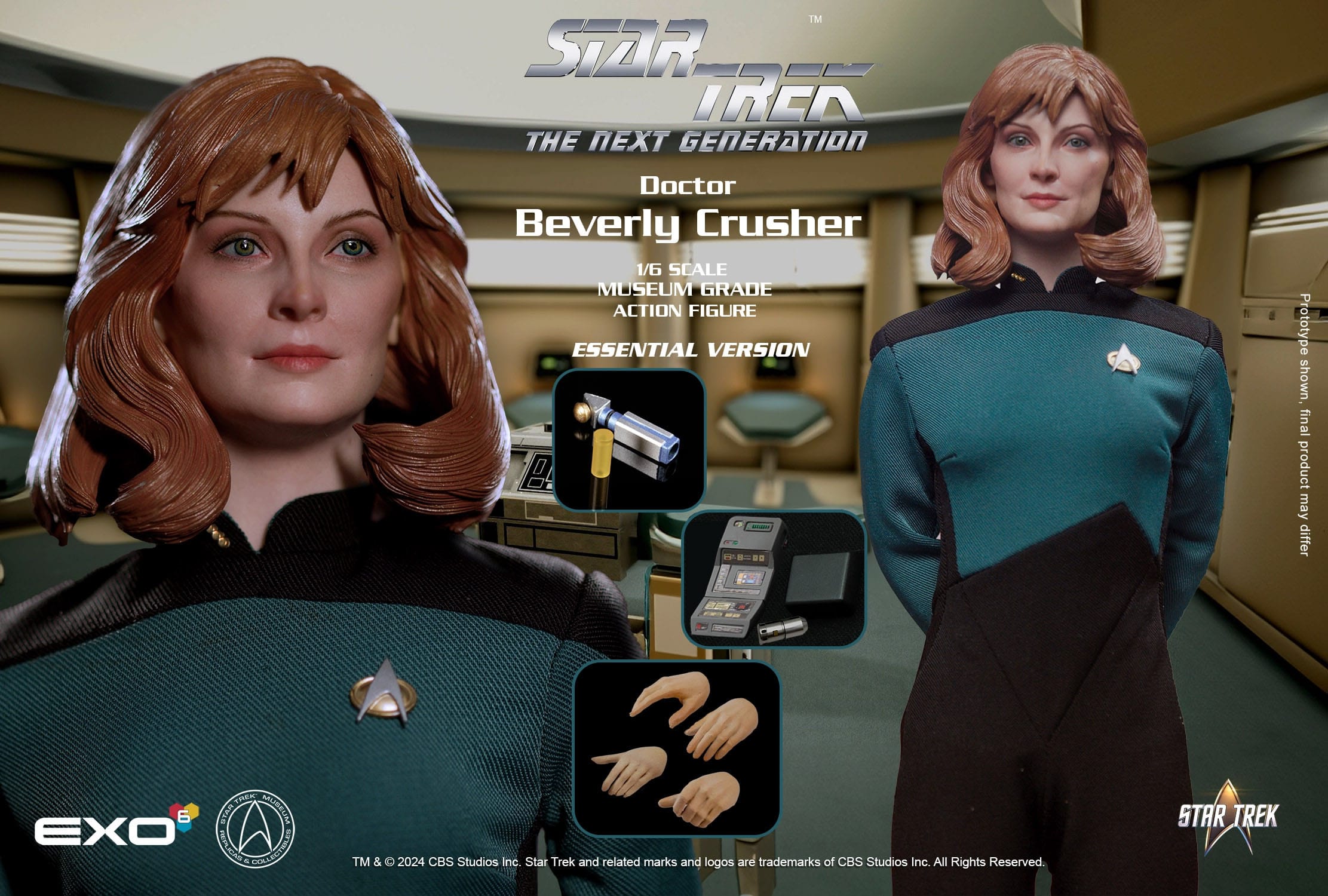 Star Trek - Scale Action Figure - Dr. Beverly Crusher (Essential ...